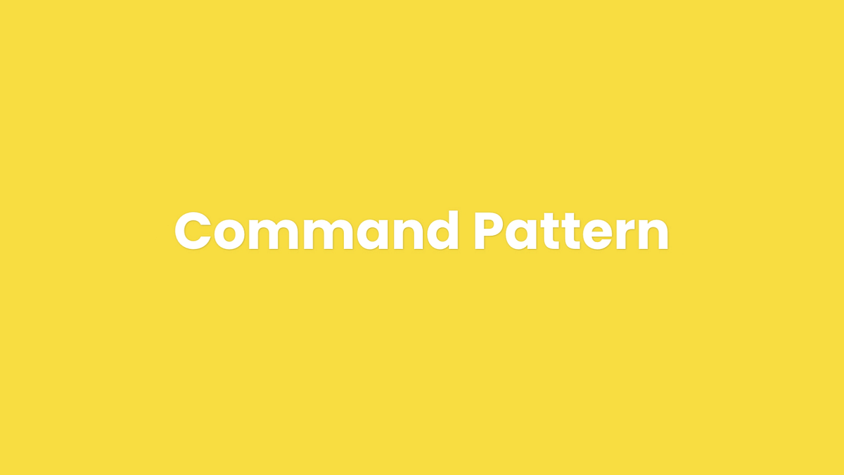 Command Design Pattern. The Command design pattern is a… | by Anubhav Gupta | Medium