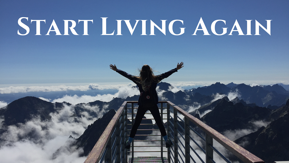 Start Living Again — A Guide.. I would like to encourage each one of ...