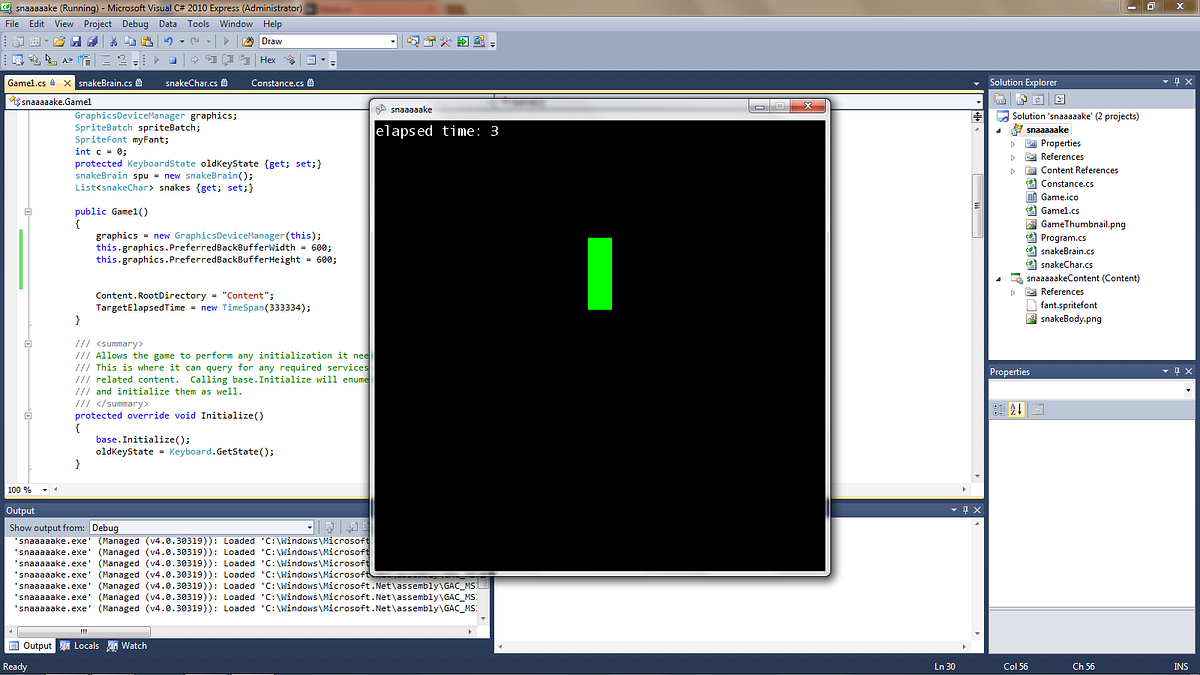 Snake Game Development Part I. I’ll try to make more of these soon ...