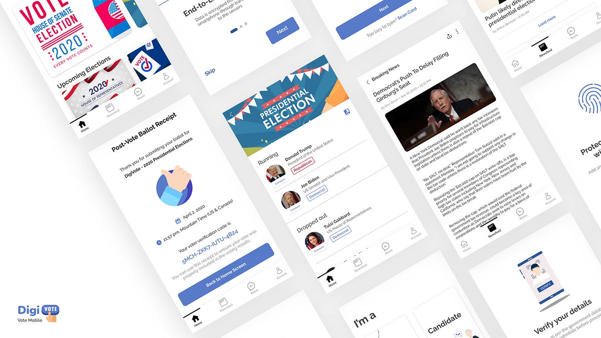 “DigiVote”, Vote Mobile - UI/UX Case Study | by Anurat Sinha | Muzli ...