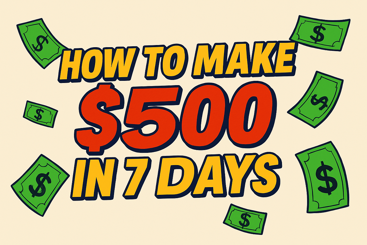 How to Make $500 in 7 Days (Even If You’re Starting from Zero) | by ...