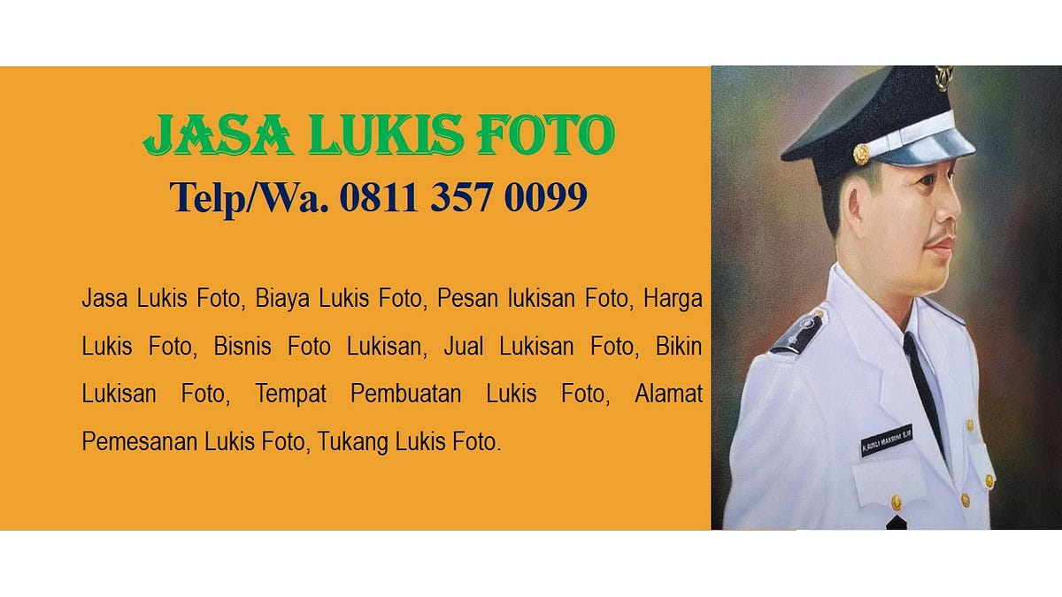 Wa. 0811 357 0099 Jasa Lukis Foto Wonogiri - TukangLukisFoto - Medium