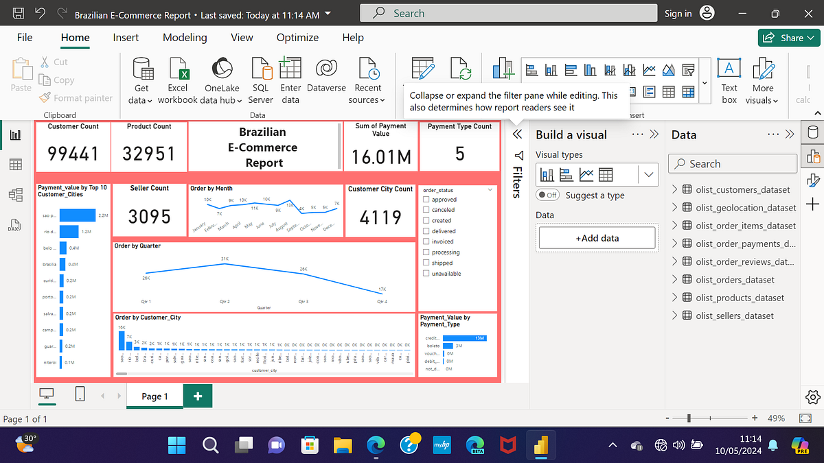 Project 4 of 13: Brazilian E-Commerce Public Dataset | by Rosy | May ...