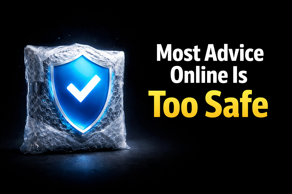 Most Advice Online Is Too Safe. Why following conventional wisdom keeps ...