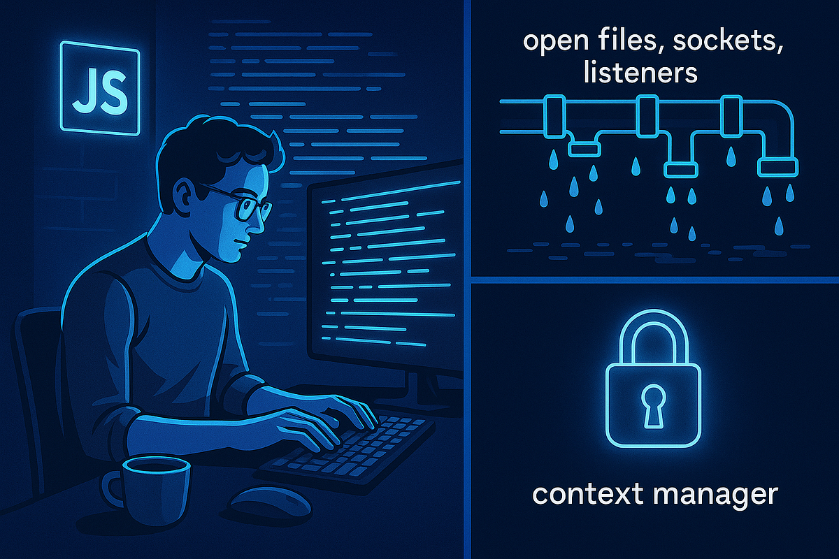 Mastering Context Managers in JS: From Promise.finally to Auto Cleanup | by Dr Abdullah Azhar ...