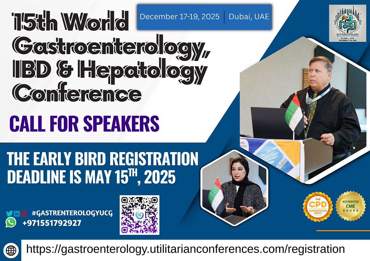 Gastroentreology Call for Speakers: 15th World Gastroenterology, IBD ...