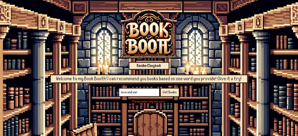 Book Booth: A Book Recommender using Open Library API | by Banibe Ebegbodi | Medium