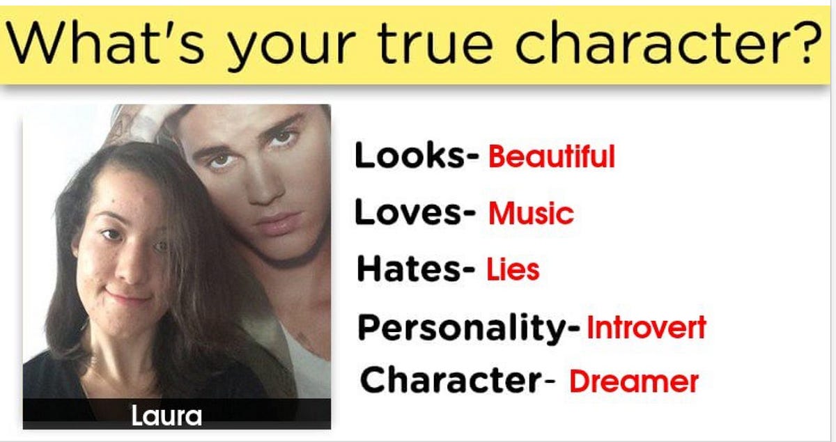 What’s Your True Character?. Characters | by Laura Annabelle | Medium