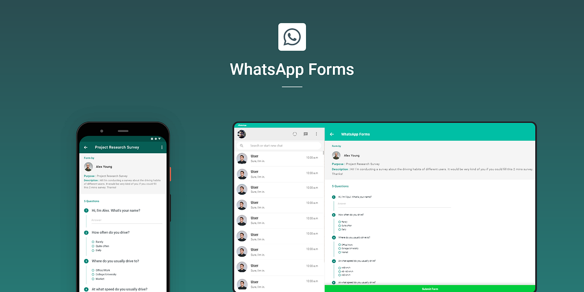 WhatsApp Forms — A new way of taking surveys. | UX Planet