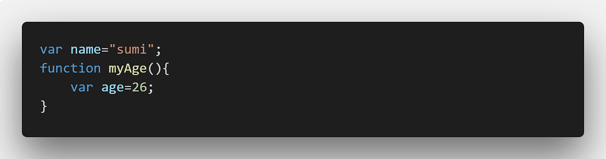 Difference among var, let and const in JavaScript | by Sahela Sumi | Medium