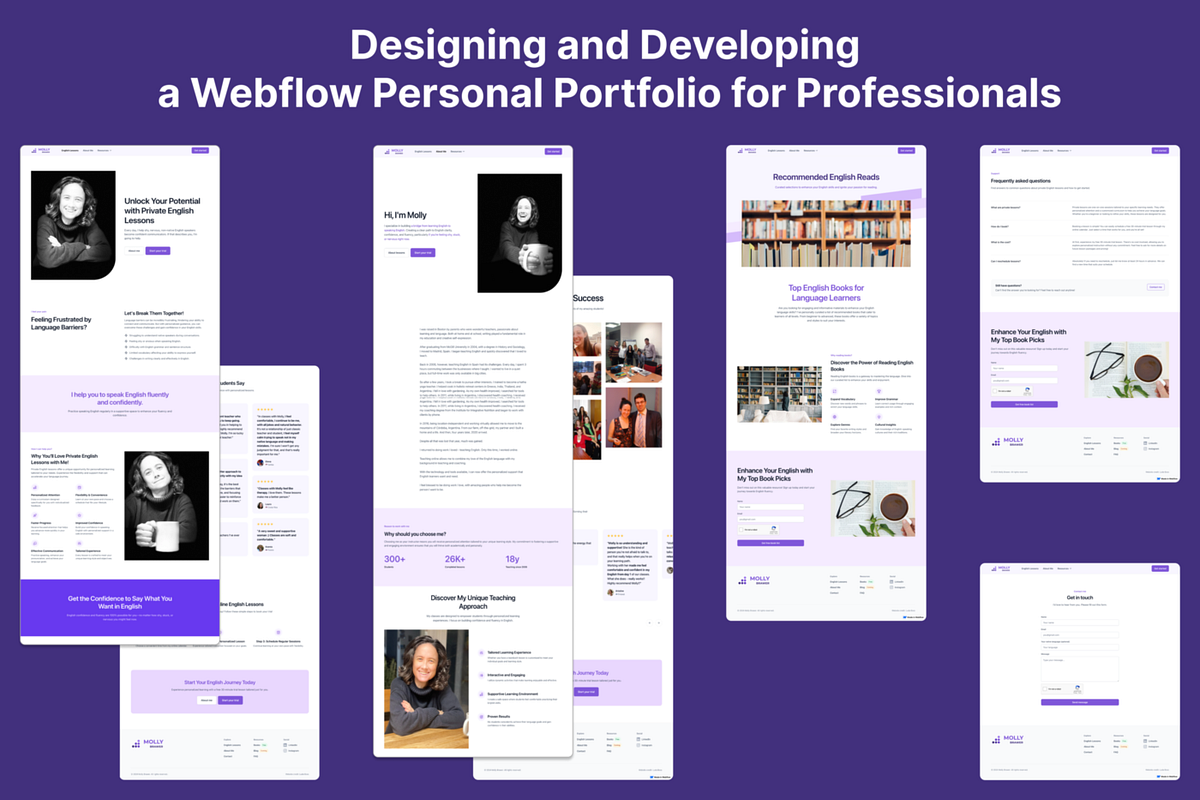 Designing and Developing a Webflow Portfolio for Professionals | by Luda Boss | Feb, 2025 | Medium