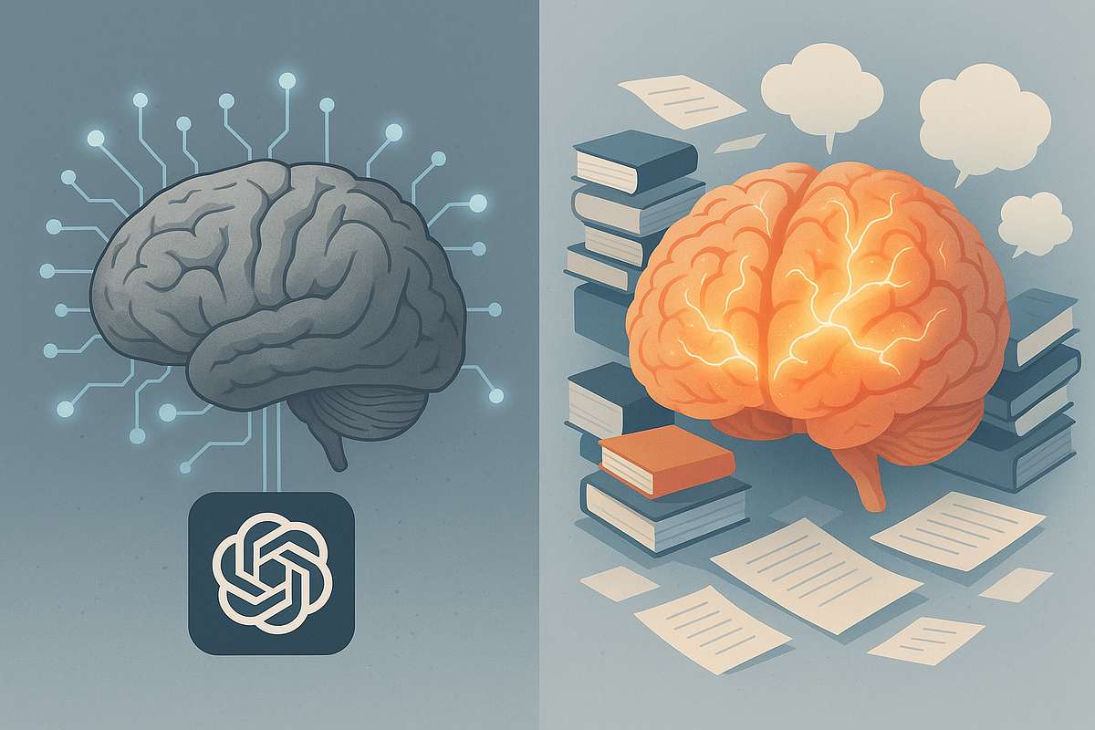 Brains vs. Bots: Are We Thinking Less in the Age of AI? | by VipLuv ...