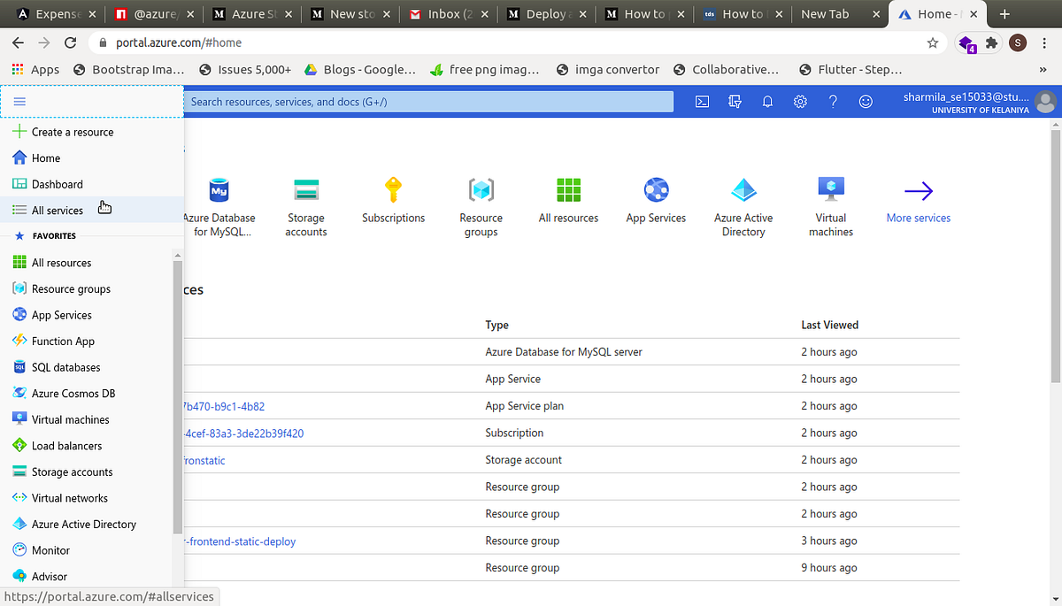 How to Deploy an Angular Application in Azure: Azure Database for Mysql Server | by Sharmila ...