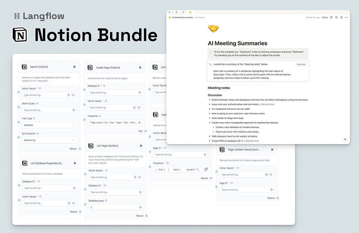 Langflow + Notion 🎈. Streamline RAG & Agents with Notion… | by Scott Regan | Langflow | Medium