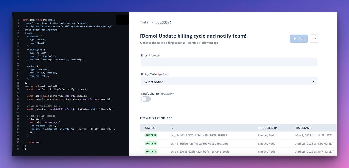 Turn scripts into internal tools in minutes with Onu’s Node SDK | by ...