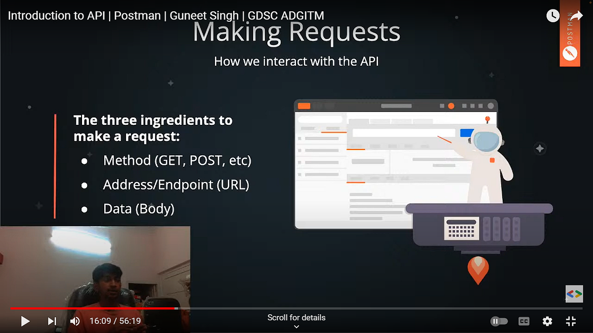 Online Event on POSTMAN-API I can learn for this session 3. Trying things out 4.Follw-up ...