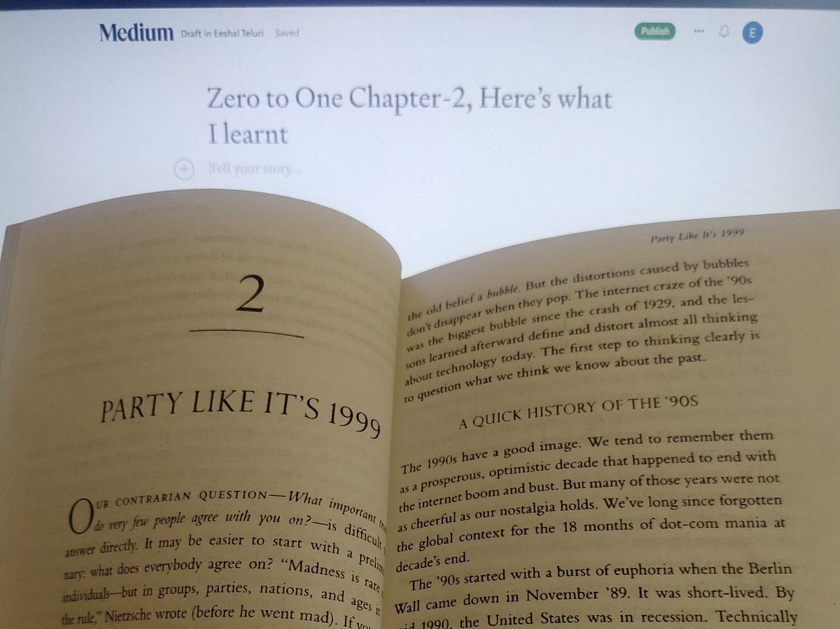 Zero to One Chapter-2, Here’s what I learnt | by Eeshal Teluri | Apr ...