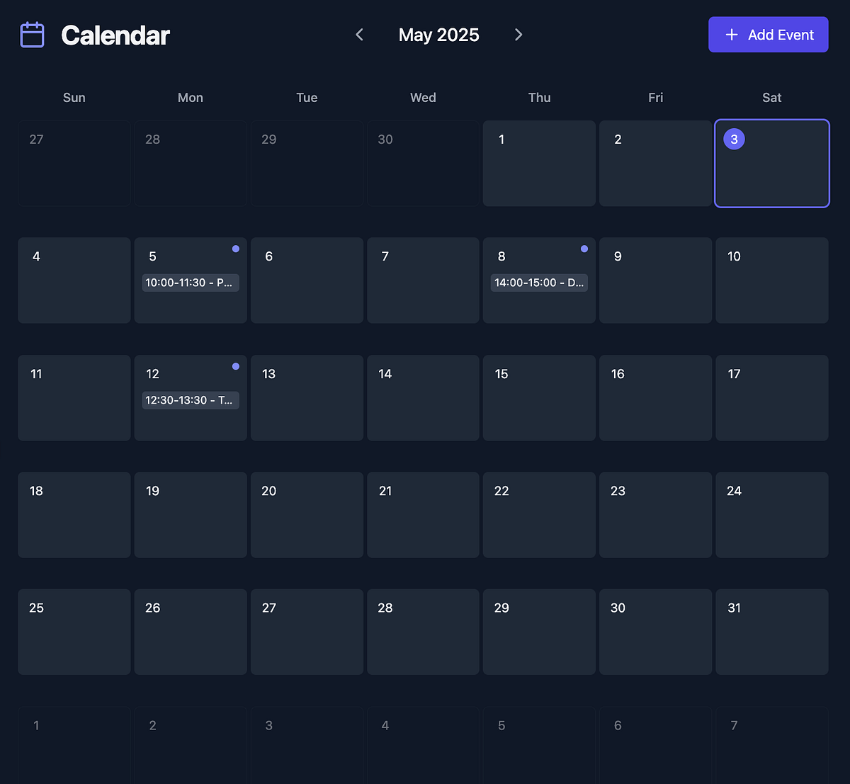 I’ve Build a Futuristic Calendar UI with Next.js | by Hemanth KV ...