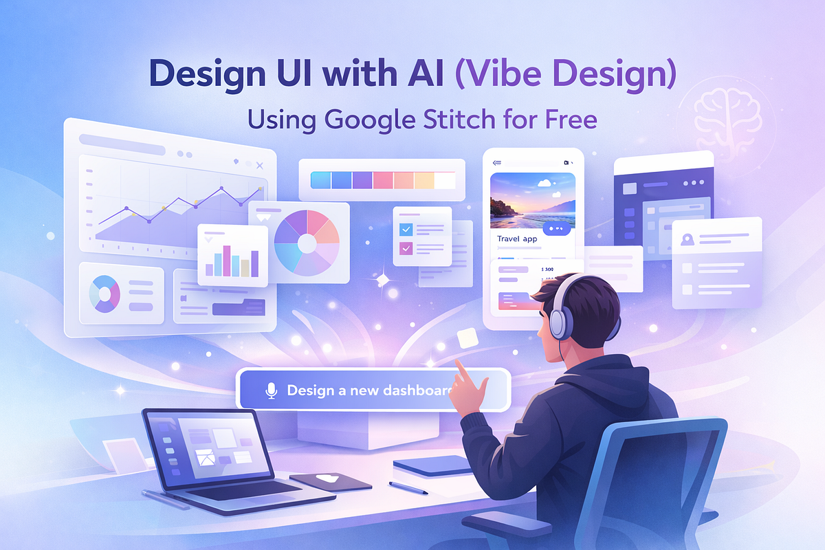 Design UI with AI (Vibe Design) Using Google Stitch for Free | by Yasas ...
