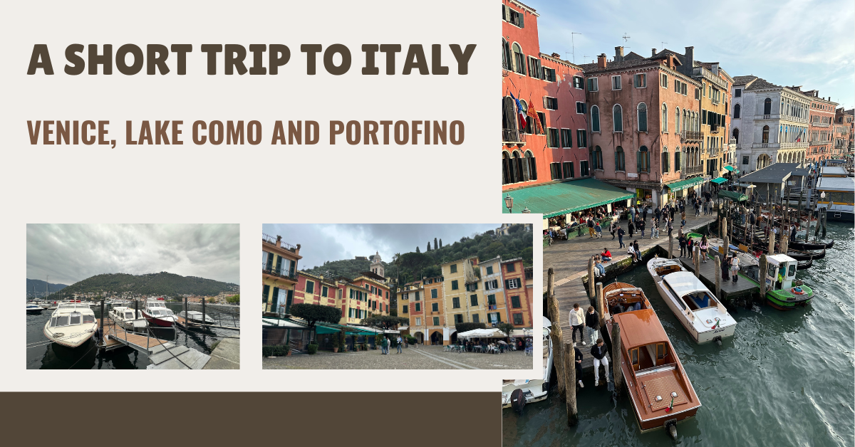 A Short Trip to Italy. Venice, Lake Como, and Portofino | by Winner Lee ...