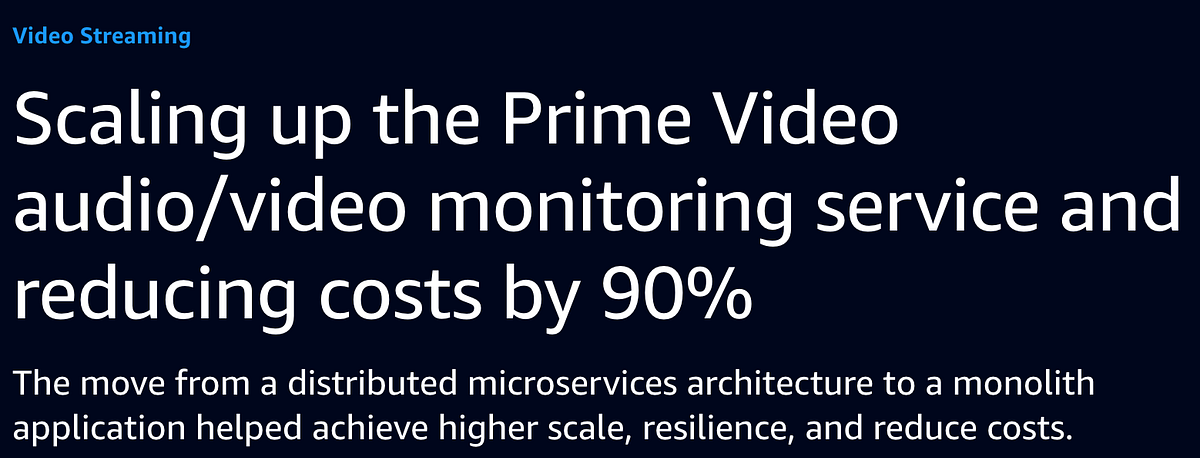 Scaling Up: Why did Amazon move from Distributed Microservices to Monolith? | by ...