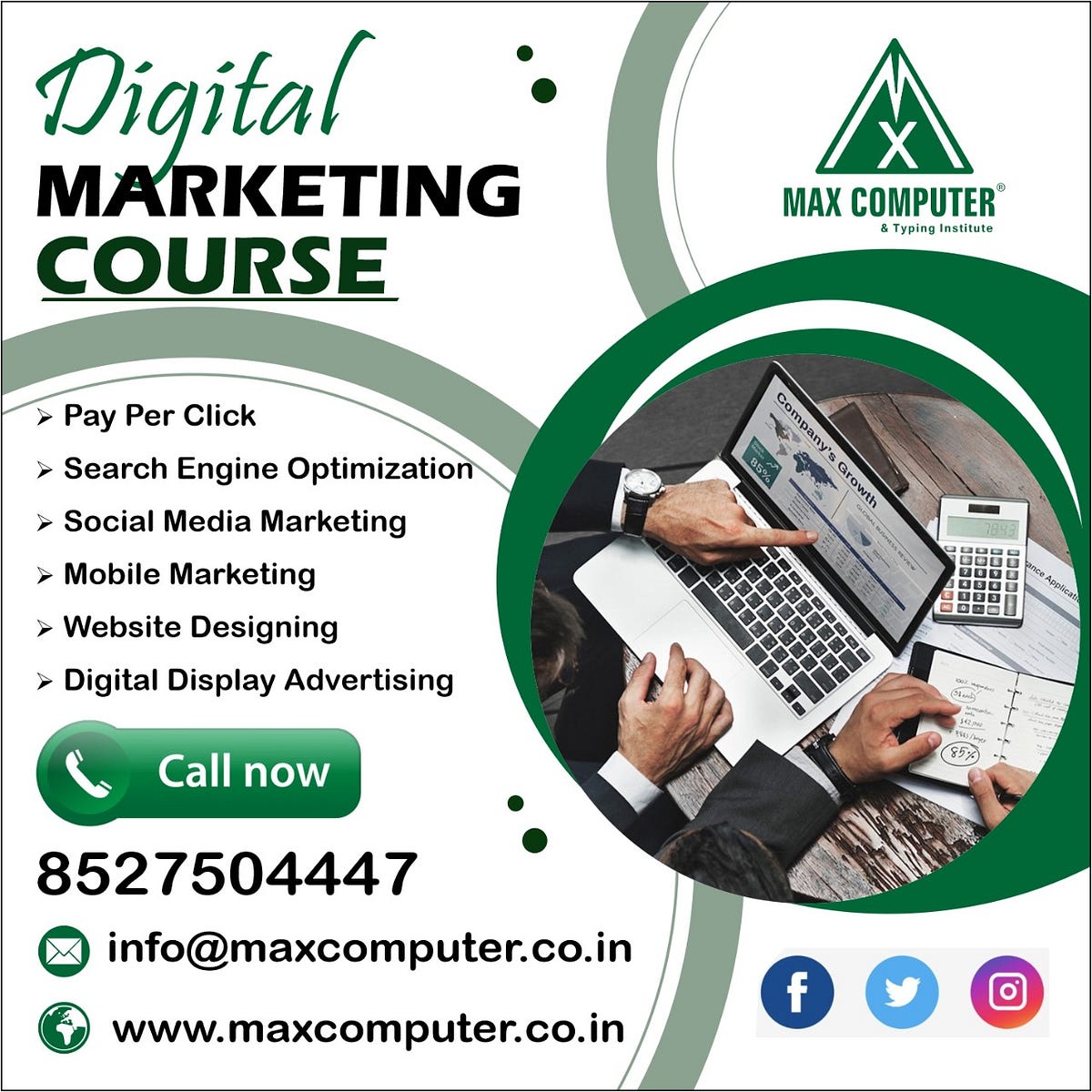 Digital Marketing near Bawana - Max Computer - Medium