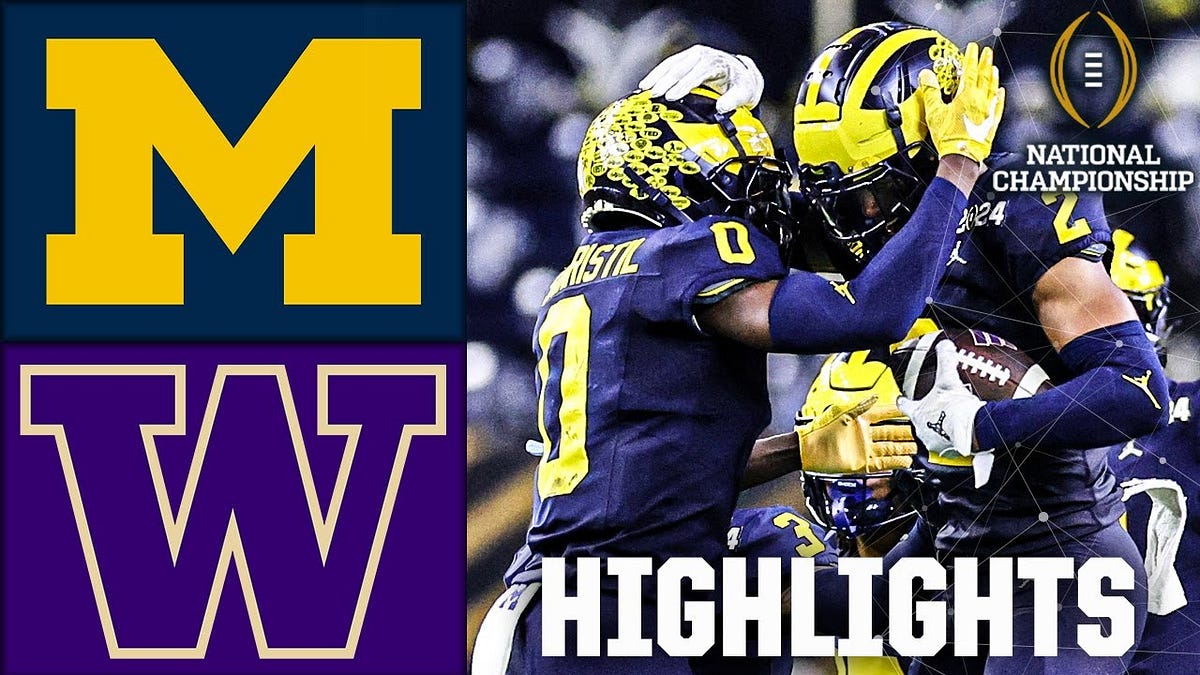 Highlights: After defeating Washington 34–13, Michigan wins the College ...