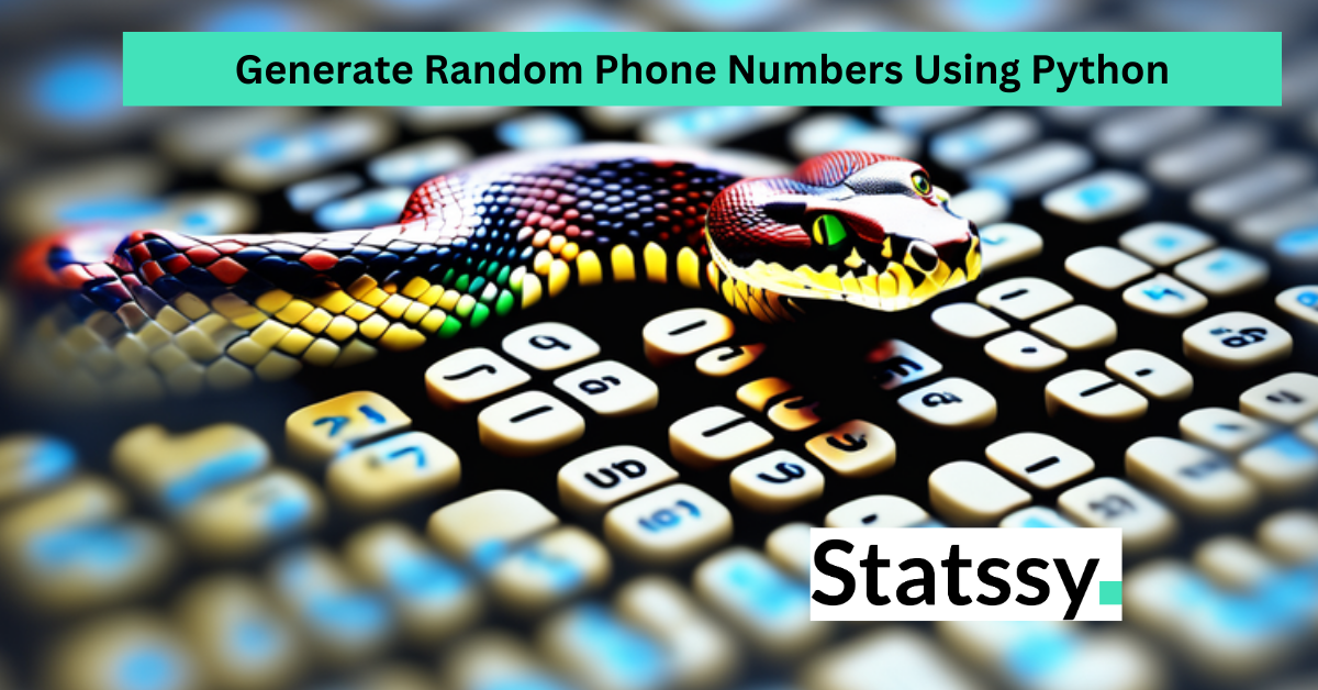Generate Random Phone Numbers using Python — Two Methods | by Statssy ... Generate Random Phone Numbers using Python — Two Methods | by Statssy ...