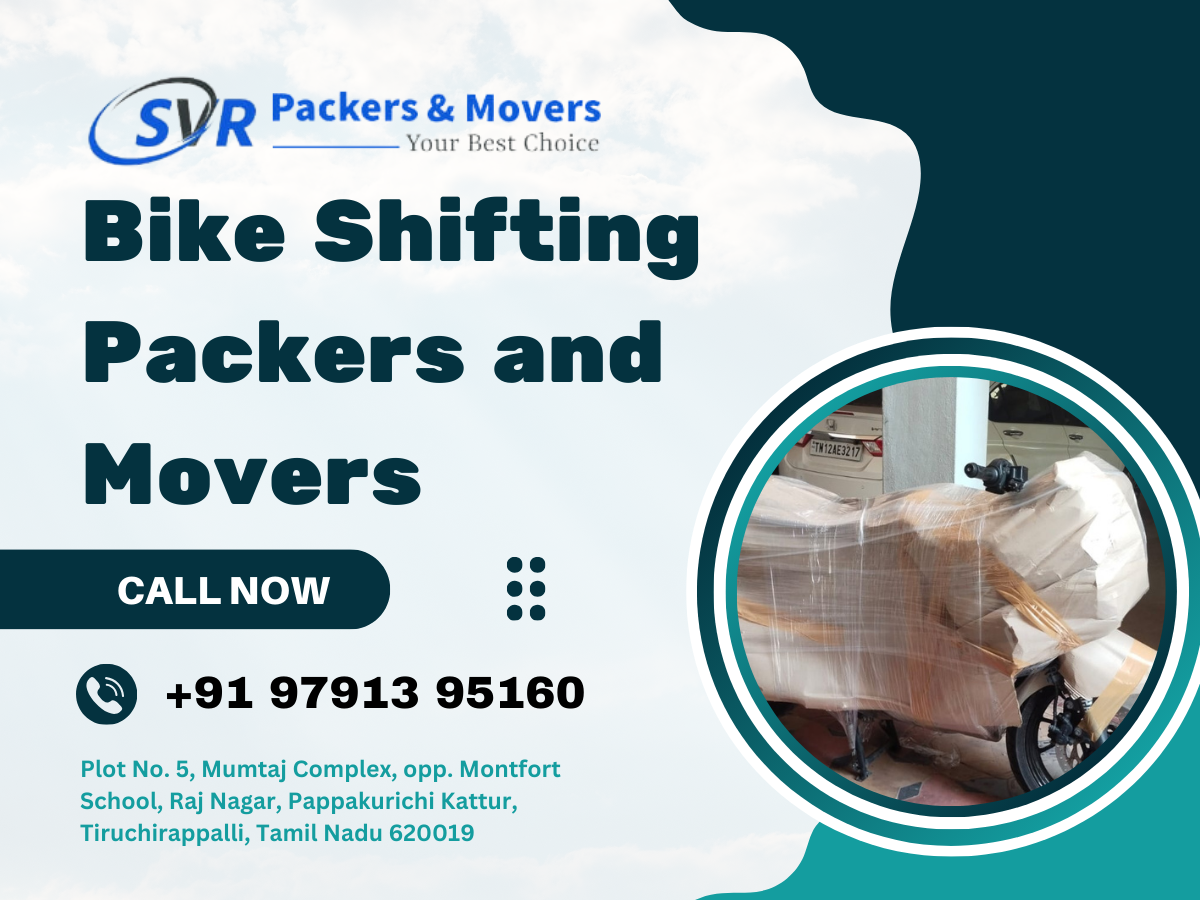 Bike Shifting Service | SVR Packers and Movers in Trichy - Chinnamani - Medium