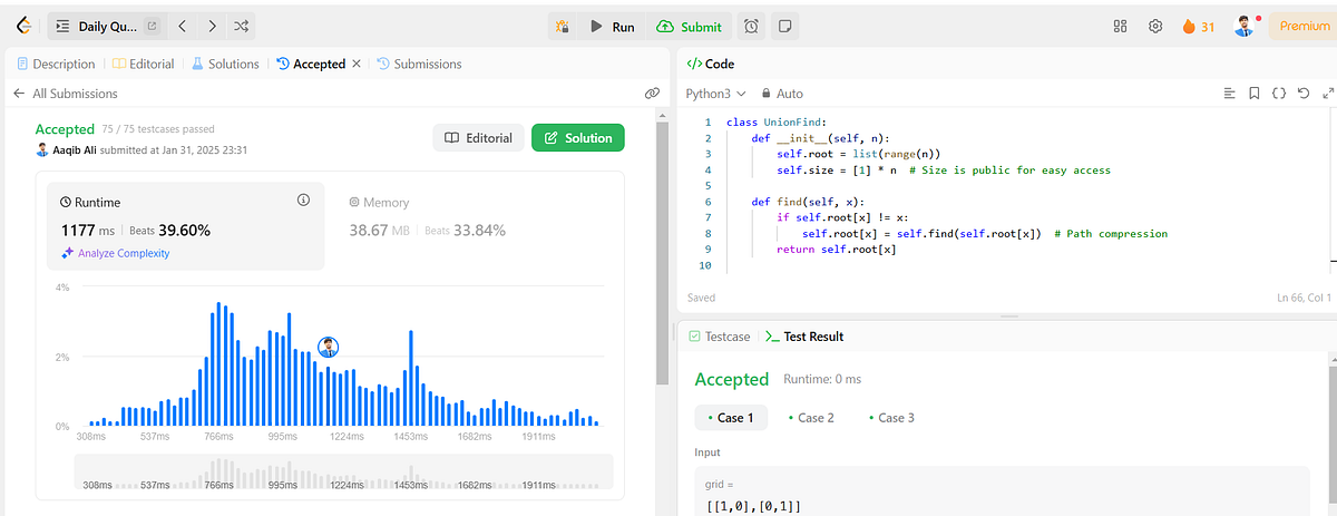 LeetCode, 𝐃𝐚𝐲-31/365-DSA-Coding 𝐉𝐨𝐮𝐫𝐧𝐞𝐲…Google Prep… | by Aaqib Ali | Medium
