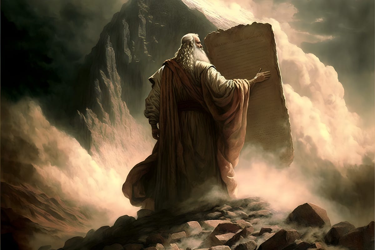 The One Where Moses Lays Down the Law with Ten Commandments | by Reuben ...