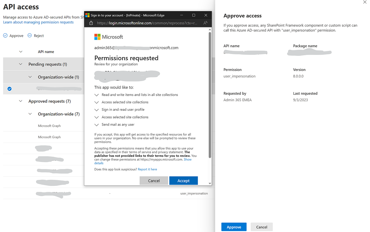 Granting consent to Azure AD permissions during API request approval | by Yuri Leontyev | Medium