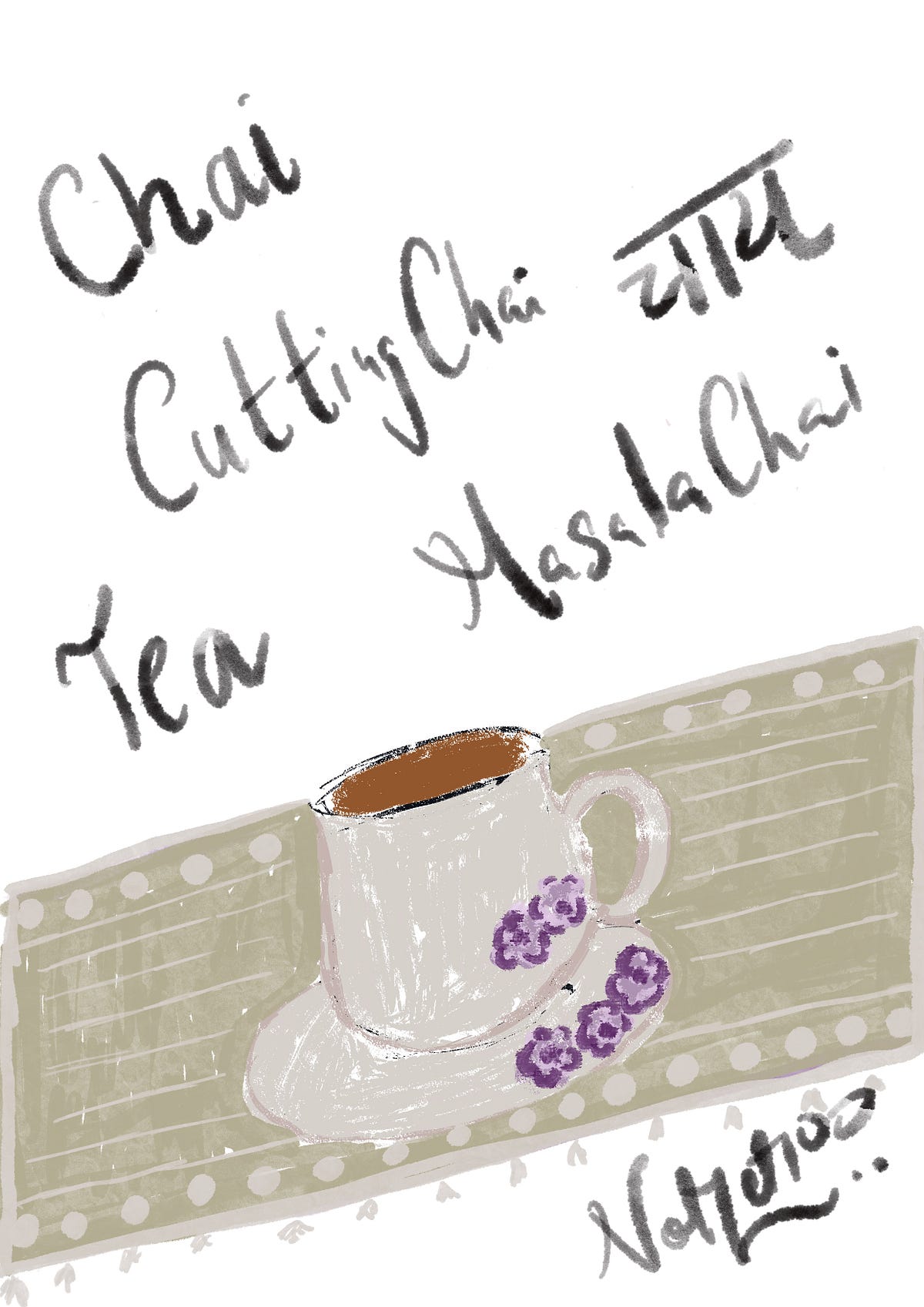 Chai Time Memories. Illustration and memories | by Priyanka Srivastava ...