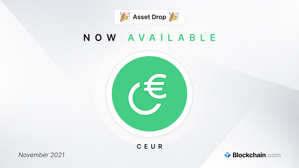 Celo Euro (cEUR) is now available on Blockchain.com | by Amadeo ...