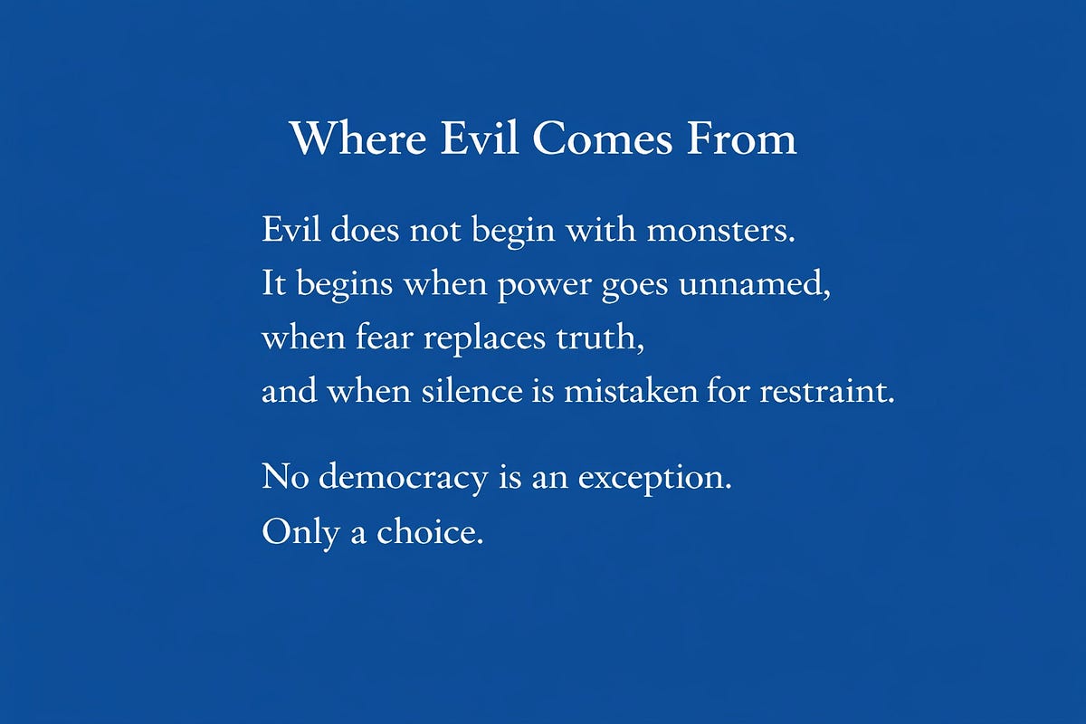 Where Evil Comes From—And Why America Is No Longer an Exception | by ...