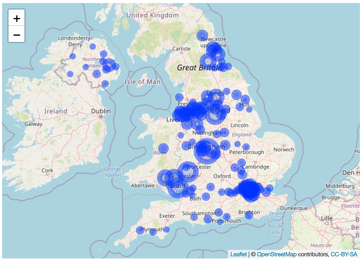 Mapping COVID-19 In The UK With Leaflet And R | by Nick Cotter | Medium