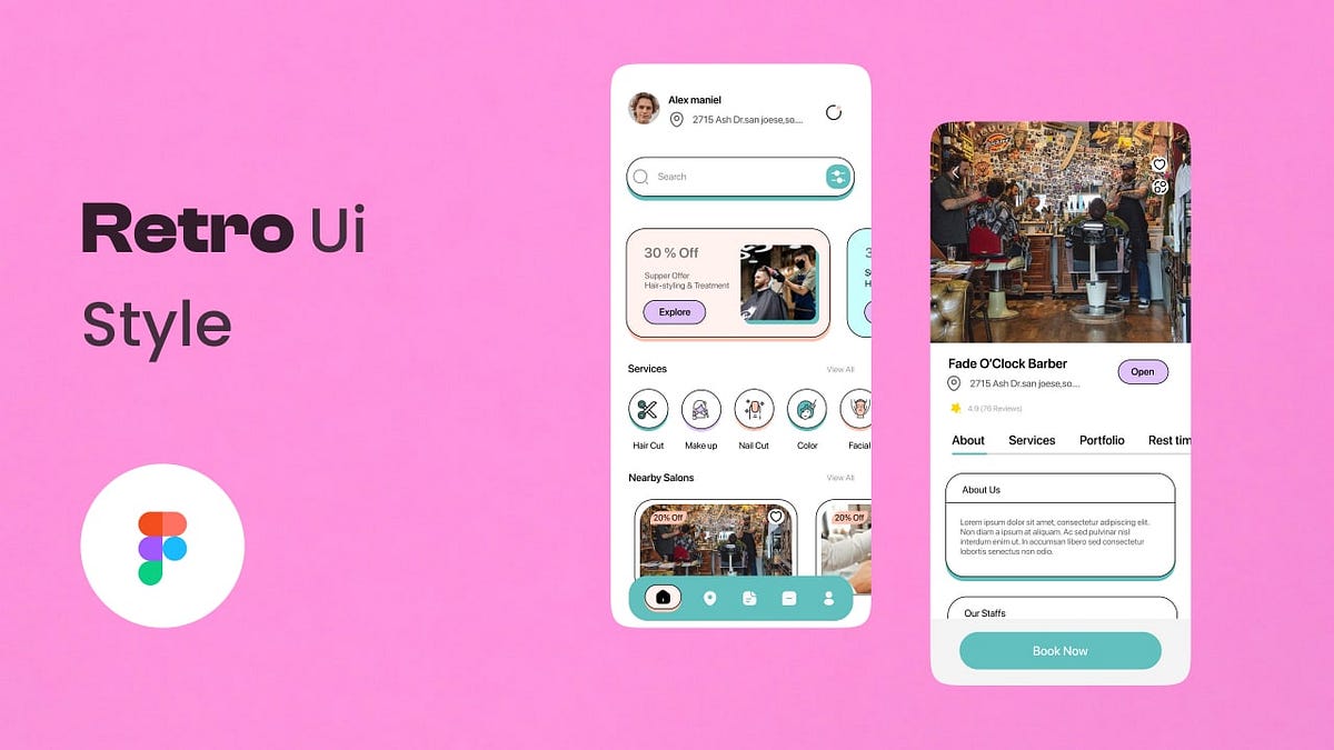 Figma Tutorial : Retro UI Design Using Figma - Soudemyacademy - Medium