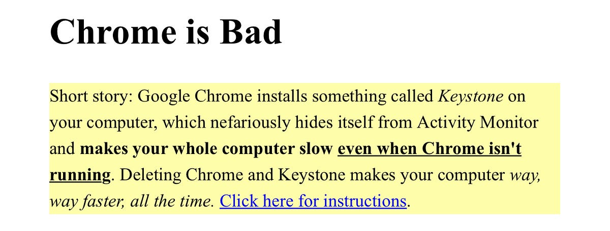 Chrome is Bad - Jimmy Su - Medium