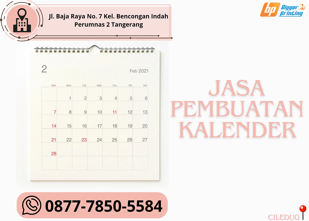 Jasa Pembuatan Kalender EKSPRESS, Wa./Call.0877-7850-5584, Jasa ...