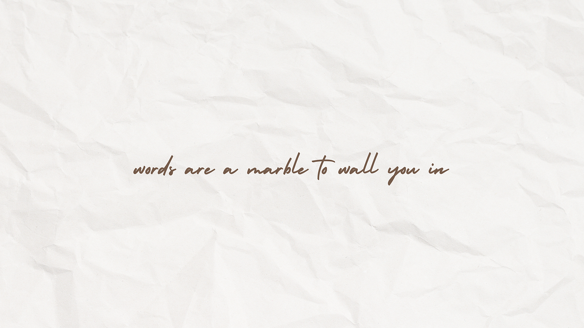 words are a marble to wall you in | by tanuki | Jan, 2025 | Medium