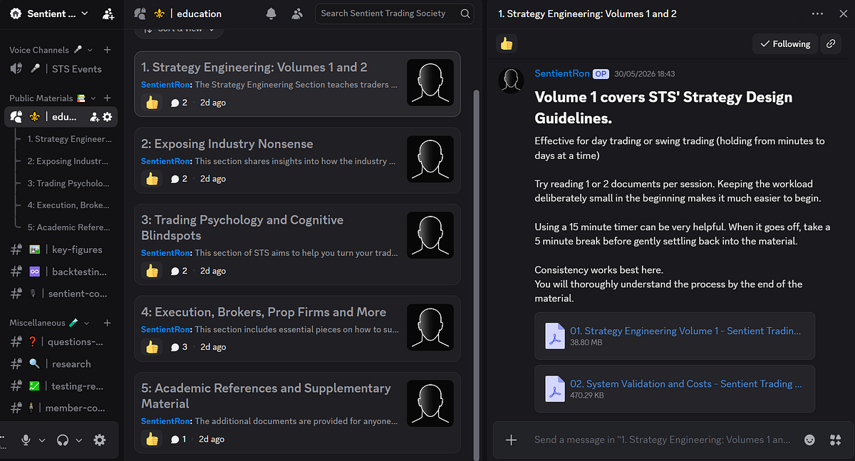 The Sentient Trading Society (STS): Public Materials Archive and ...