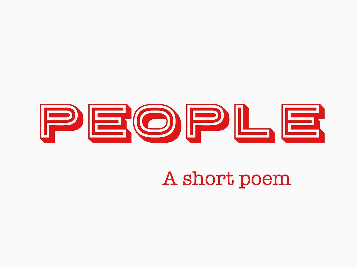 People: a short poem. People love people hate | by A F R O | H É N Ë ...