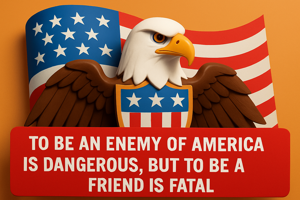 To Be an Enemy of America Is Dangerous but to Be a Friend Is Fatal | by ...