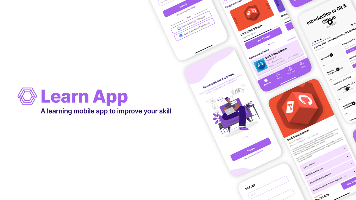 A UX Case Study — Learn App. Disclaimer : Projek ini adalah bagian ...