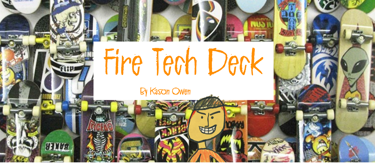 Fire Tech Deck - Quasertello - Medium