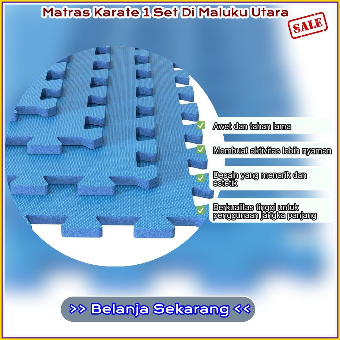 Matras Karate 1 Set Di Maluku Utara - Matras Puzzle Tebal - Medium