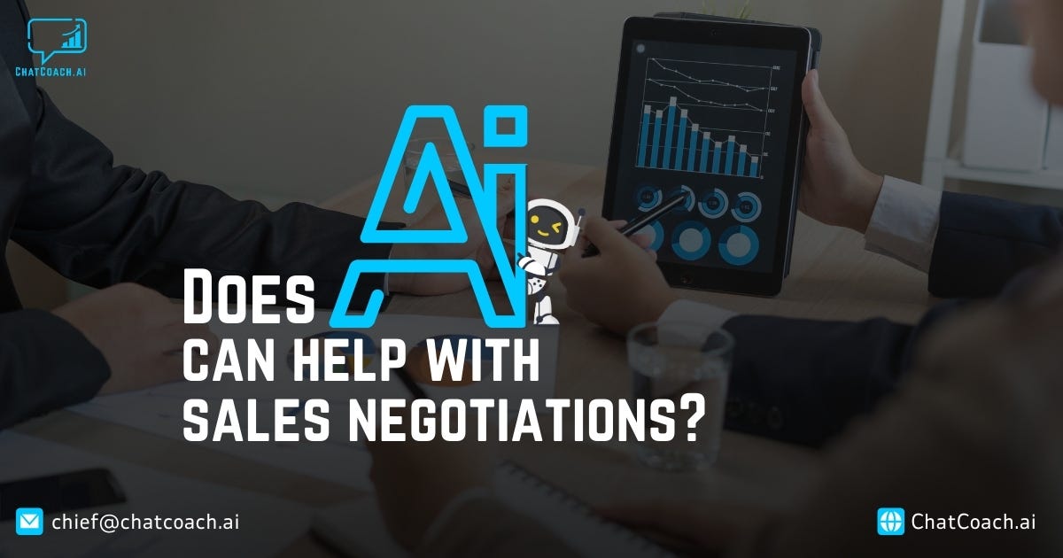 Does AI can help with sales negotiations? | by ChatCoach AI | Medium