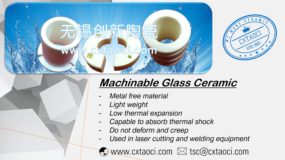 Machinable Glass Ceramic (Macor) - TS Chong - Medium