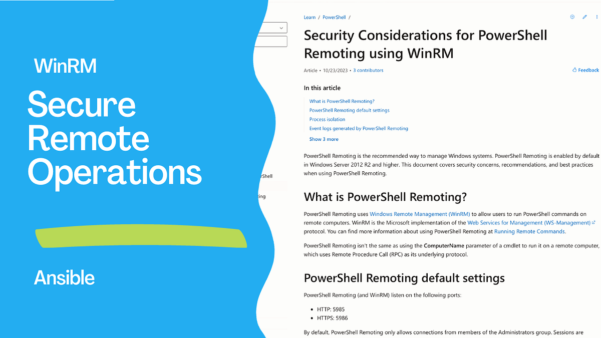Tunneling WinRM via SSH with PSRP | by Luca Berton | Medium