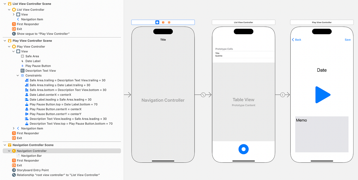 自製錄音筆App. 參照前面的NoteApp，增加錄音與播放功能，變成簡單的錄音筆App | by Jason Chen | 彼得潘的 Swift iOS / Flutter App 開發教室 ...